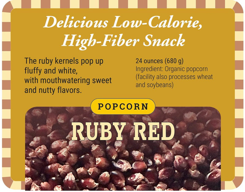 Organic Ruby Red Popcorn – Janie's Mill